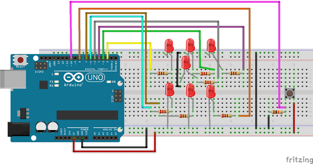 Laboratorios de arduino: Dado electrónico