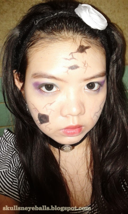 Skulls And Eyeballs: Broken (Doll) Face Makeup Tutorial