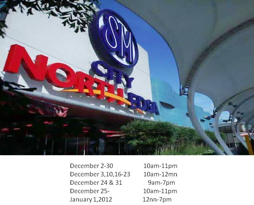 Manila Shopper: Holiday 2011 Mall Hours