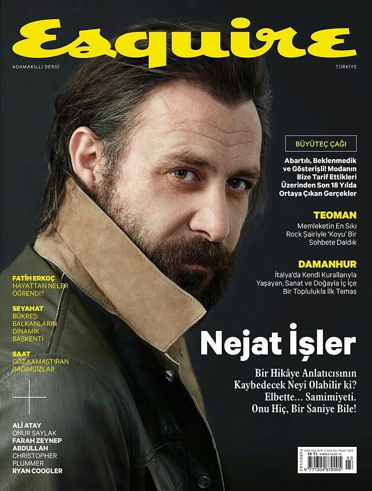 Nejat İşler para Esquire Turquía Marzo 2018