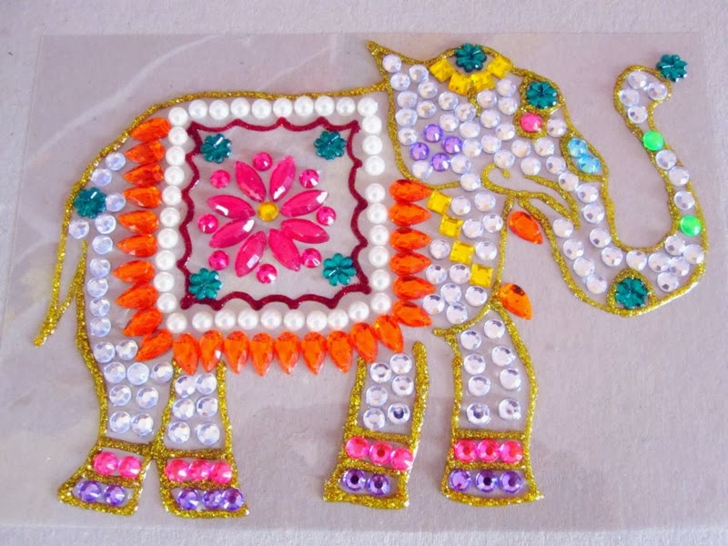 ItsCraftsTime:-): Floor rangoli 3- Elephant