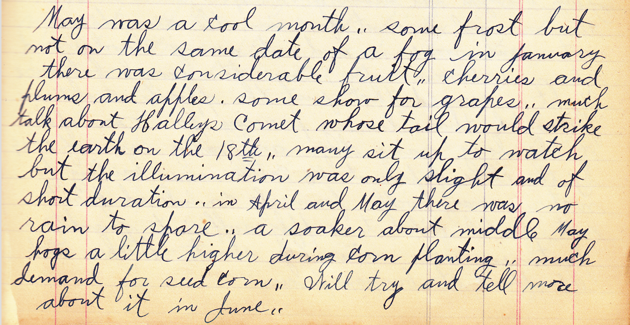 Grinnell Stories: Comet Fever: 1910