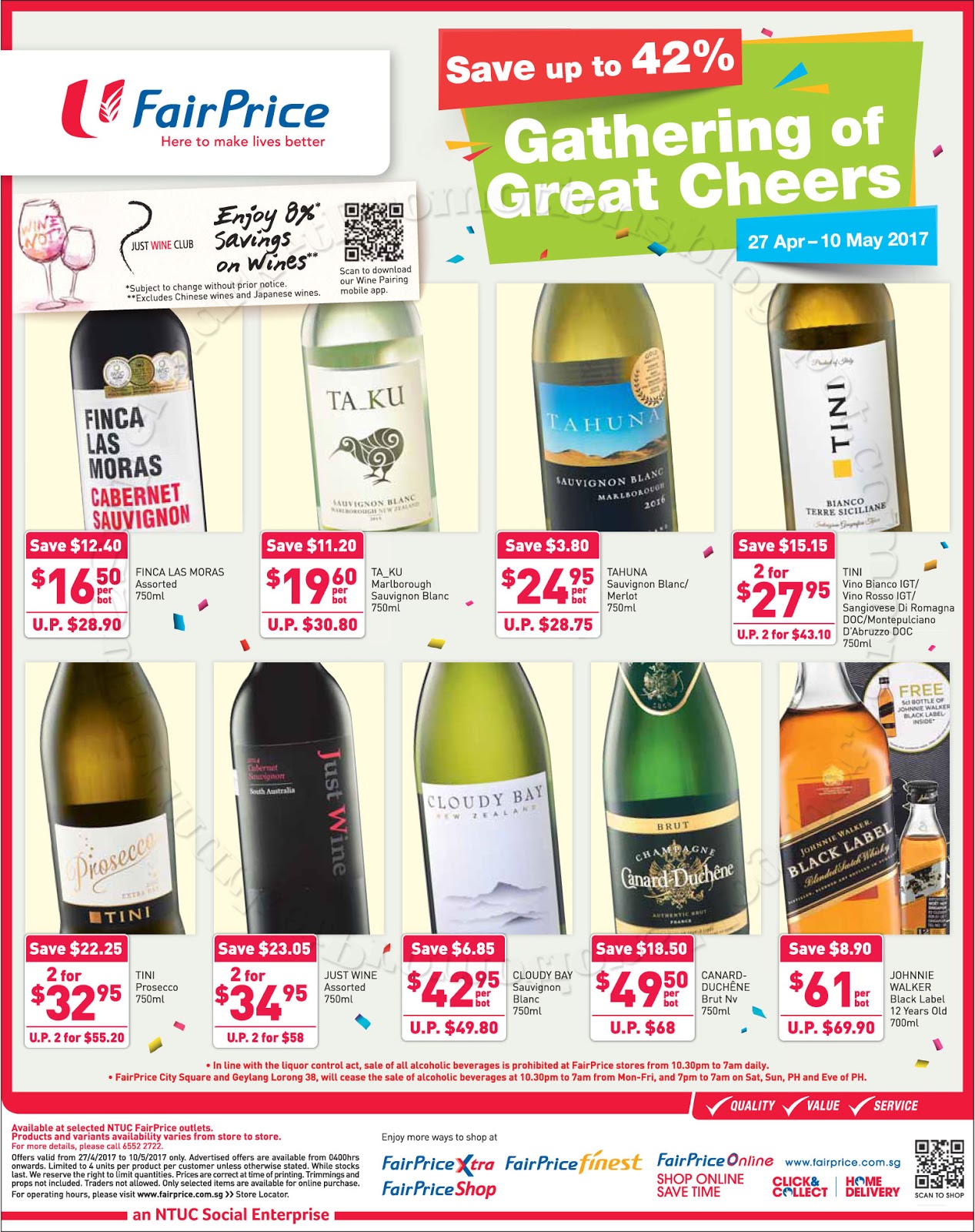 NTUC FairPrice Gathering of Great Cheers 27 April - 10 May 2017 ...