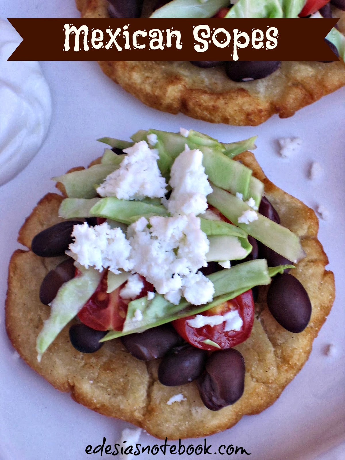 SRC and Meatless Monday: Mexican Sopes ~ Edesia's Notebook
