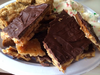 Pineapple Grass: Chocolate Caramel Crackers AKA "Shingles"