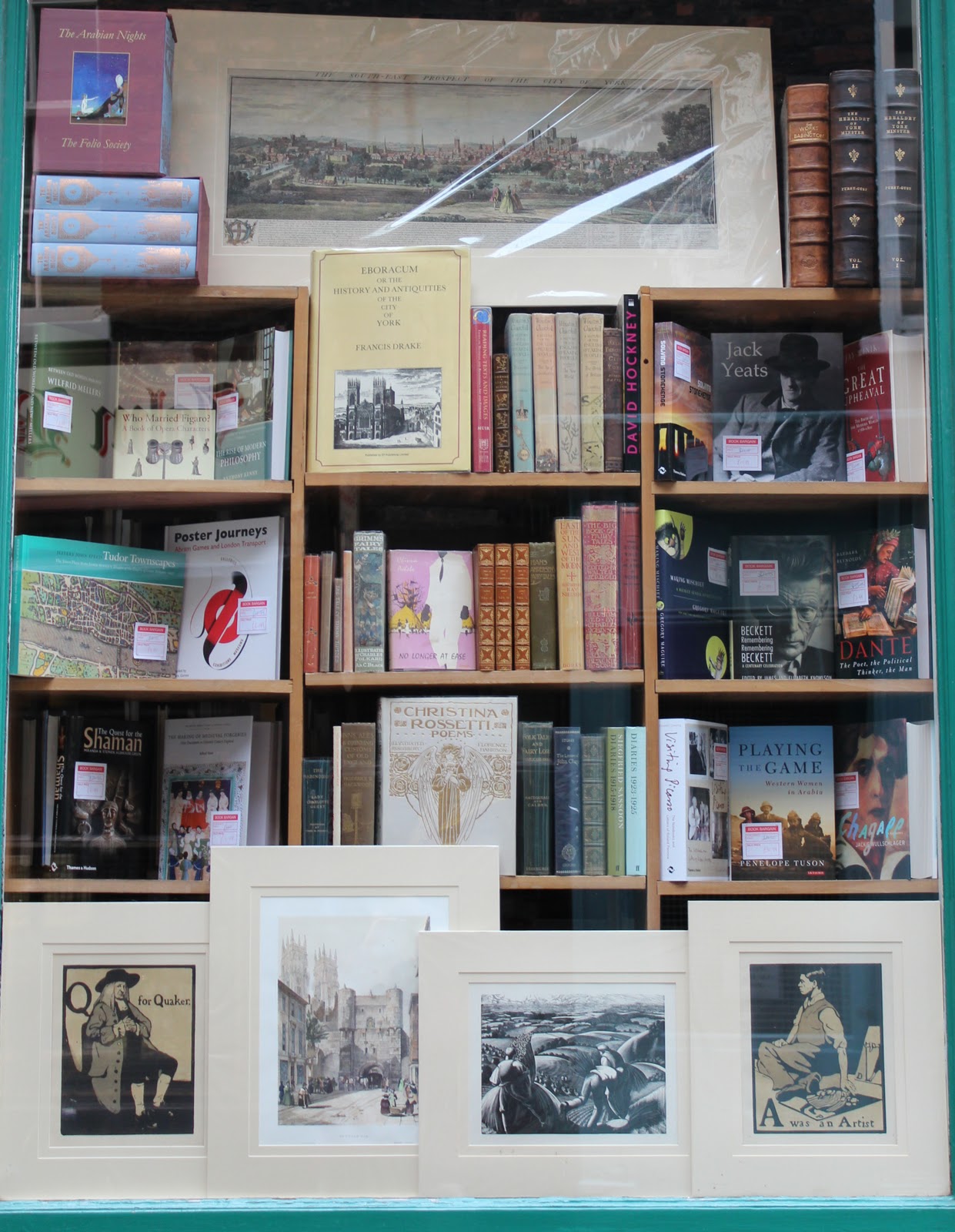 Ginnels Gates and Ghosts: Bookshop Window