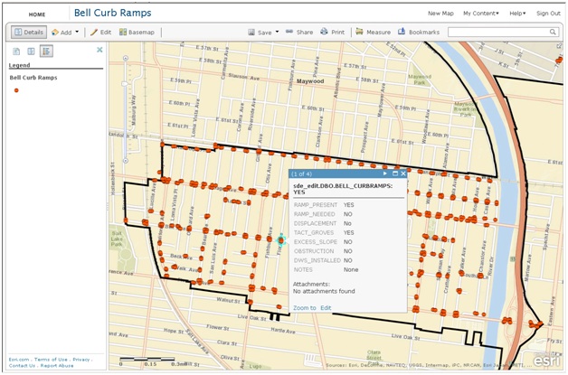 Interwest GIS: GIS ADA Compliance Curb Ramp Project