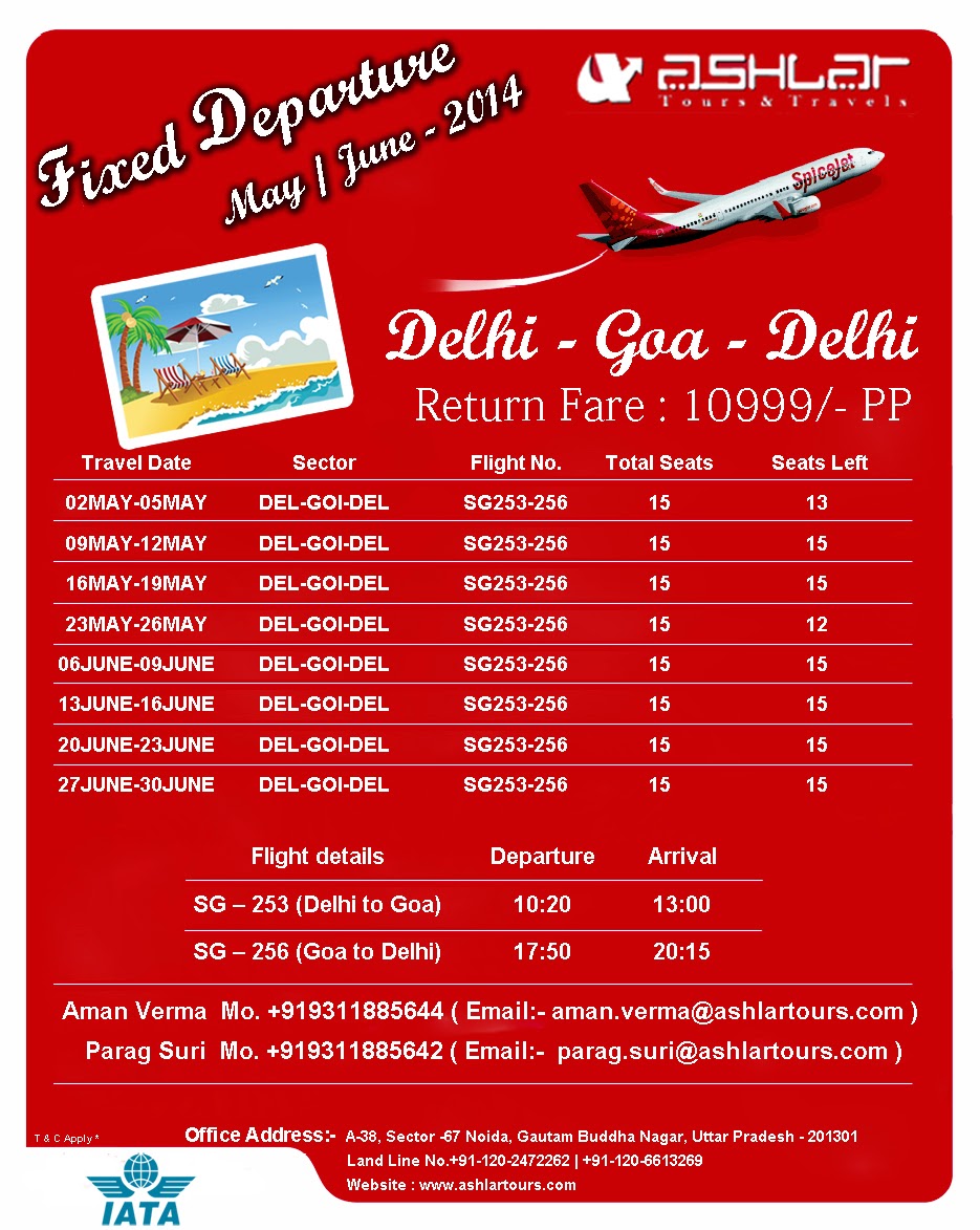 FIXED DEPARTURE FLIGHTS