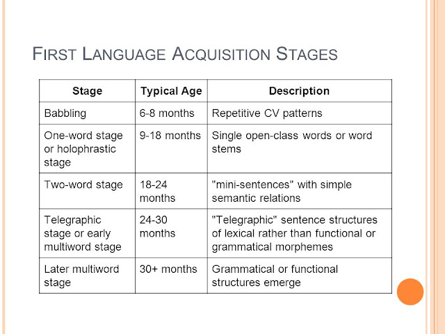 Stages in First Language Acquisition: Importants Ages of Language ...
