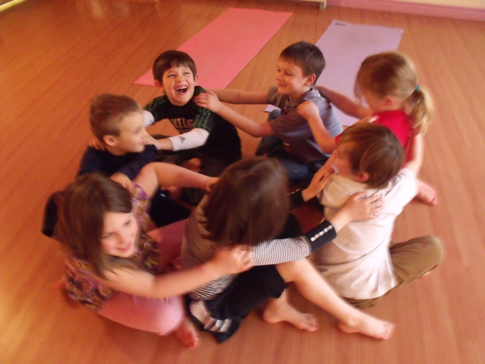Child yoga: Lotus, back rubs and pillow talk