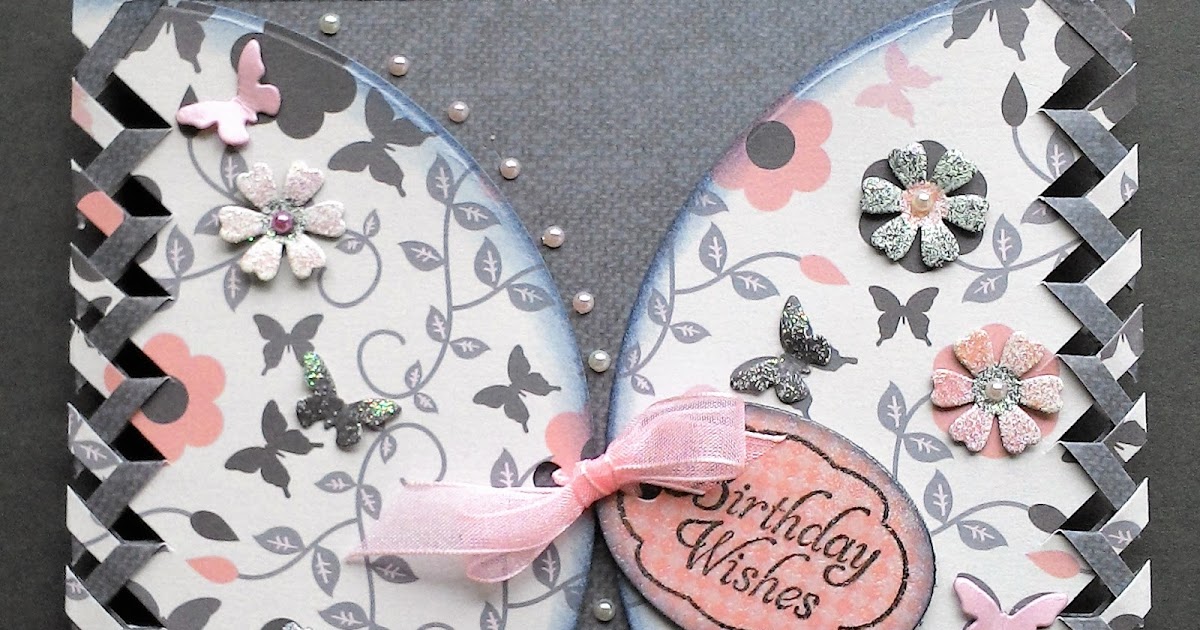 IcedImages: "So Chic" Braided Edge Gatefold Birthday card