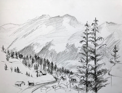 Drawing The French Alps - Clare Bowen