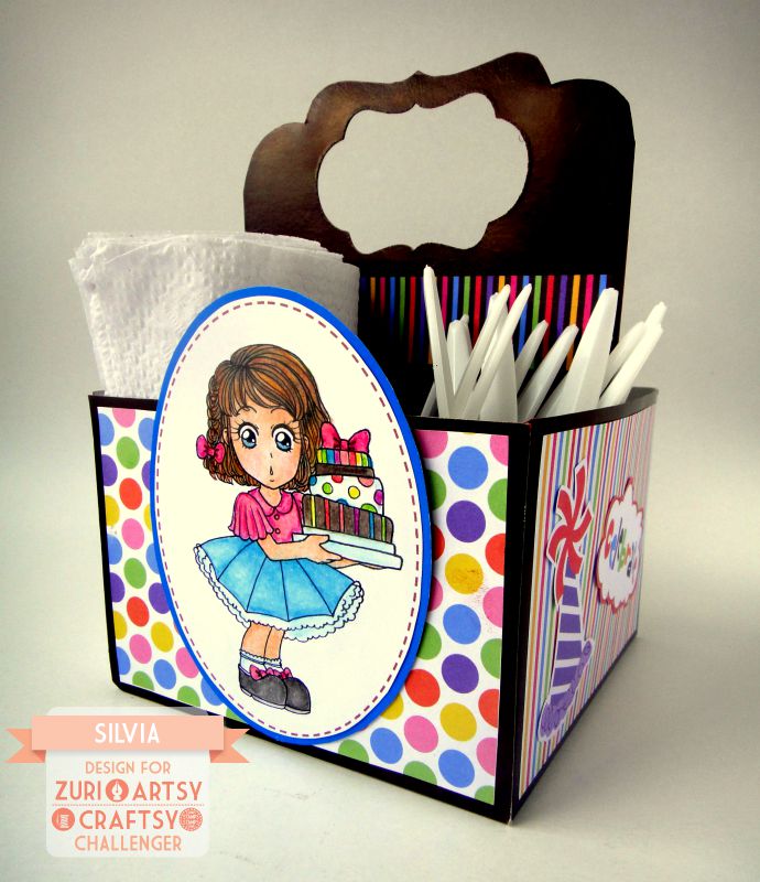 Silvia Scrap: Reto # 24 en Zuri Artsy Craftsy. Cumpleaños