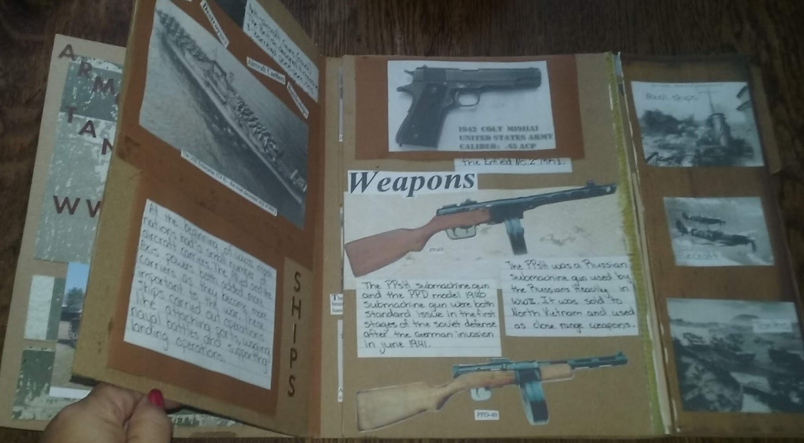 The Many Hats of M.E.L.: Manila folder lapbook WWII school project