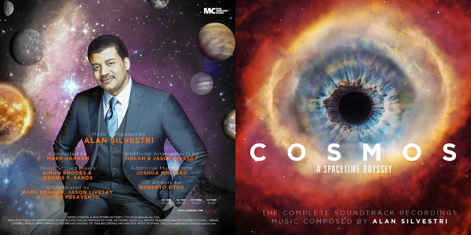 Soundtrack List Covers: Cosmos, A SpaceTime Odyssey Complete (Alan ...