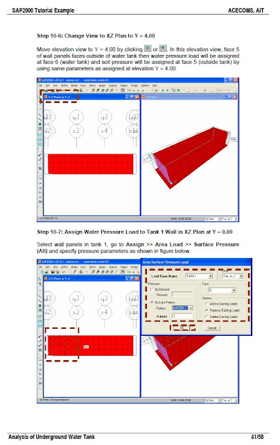 Civil Engineering World: ANALYSIS OF UNDERGROUND WATER TANK USING SAP2000