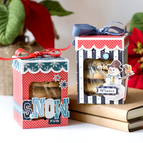 Scrap Happiness: "Snow Fun" Gift Boxes!