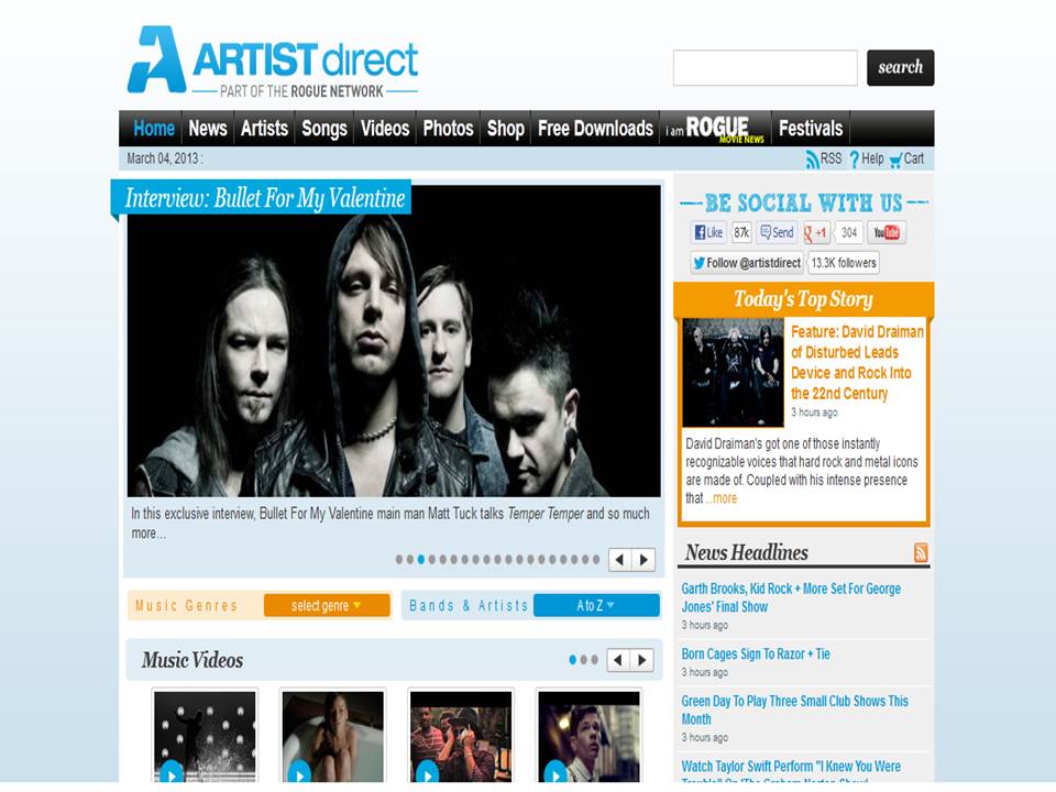 ENTREVISTA A MATT TUCK POR ARTIST DIRECT ~ Bullet For My Valentine México