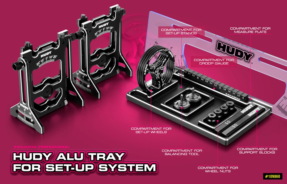 HUDY「Alu Tray for Set-Up System」登場|ラジコンもんちぃ - ラジコンニュースサイト