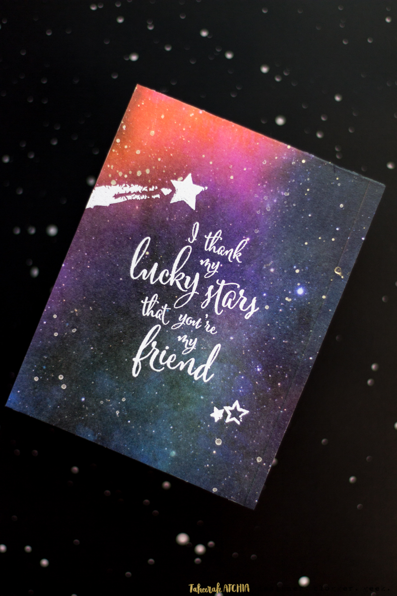 The Easiest Galaxy Background Card Ever - Free Craft Tutorial