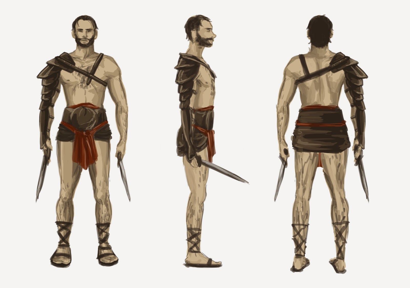 Achievement Unlocked!: 250G - Started Game Art Design: Gladiators!