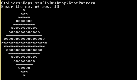 Star Pattern in C# - 7 | Zero C#