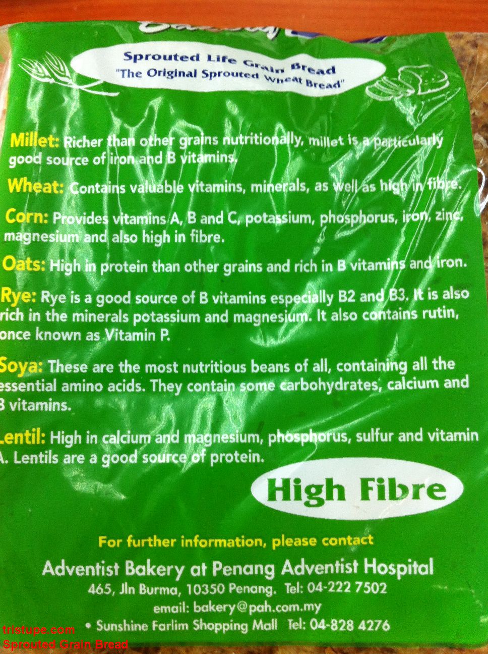 Sprouted Grain Bread ~ TRISTUPE.COM