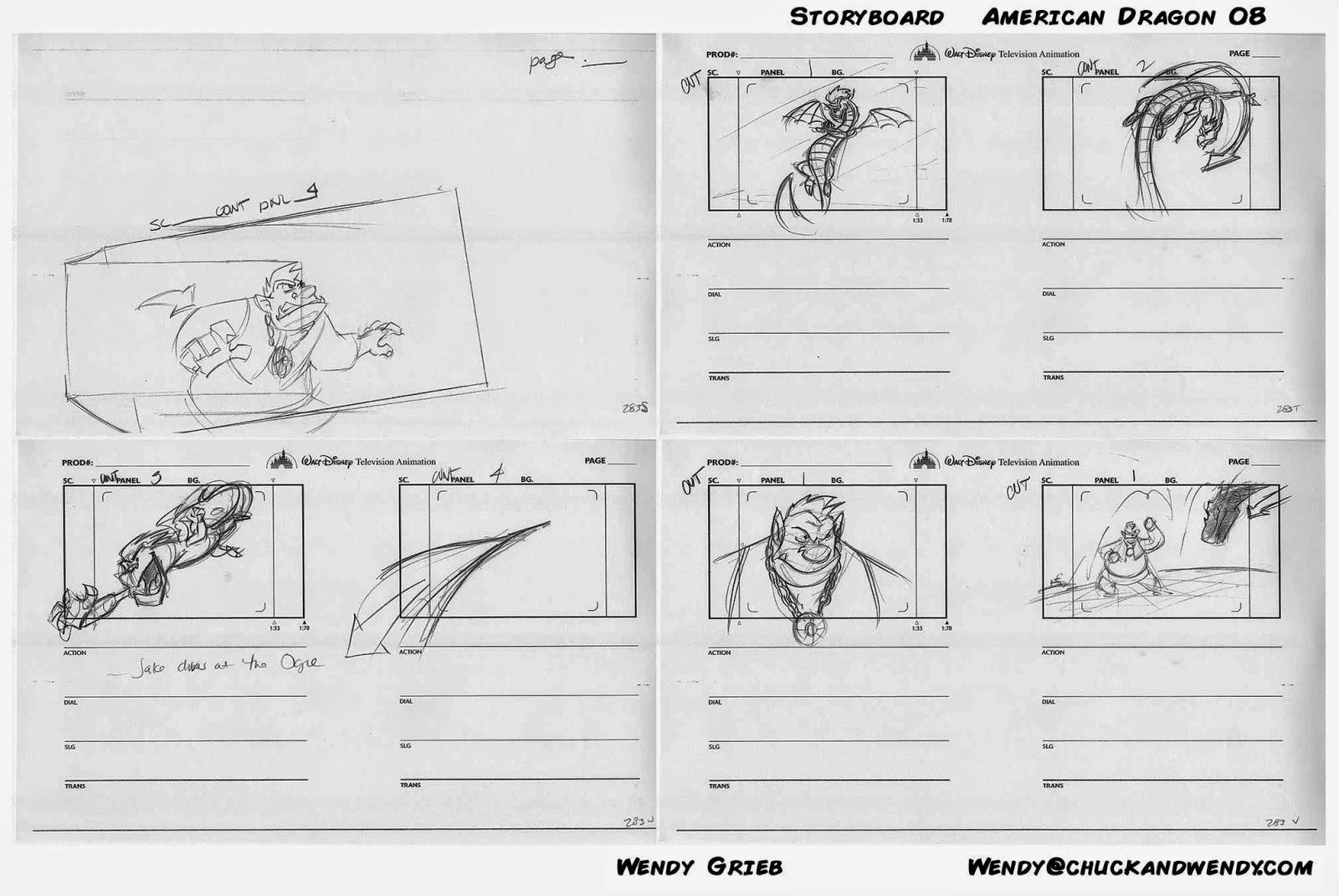 Wendy Grieb's Storyboard Portfolio: American Dragon Storyboards