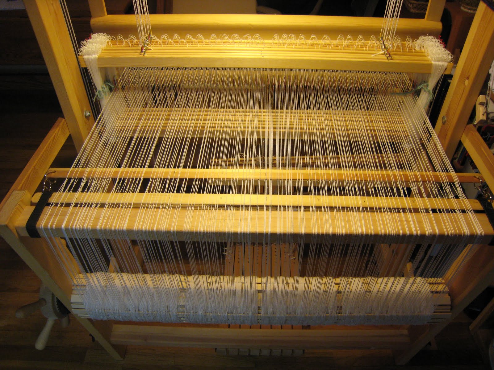 MadCityMike's Blog: "Warping The Oxaback Floor Loom Again......."