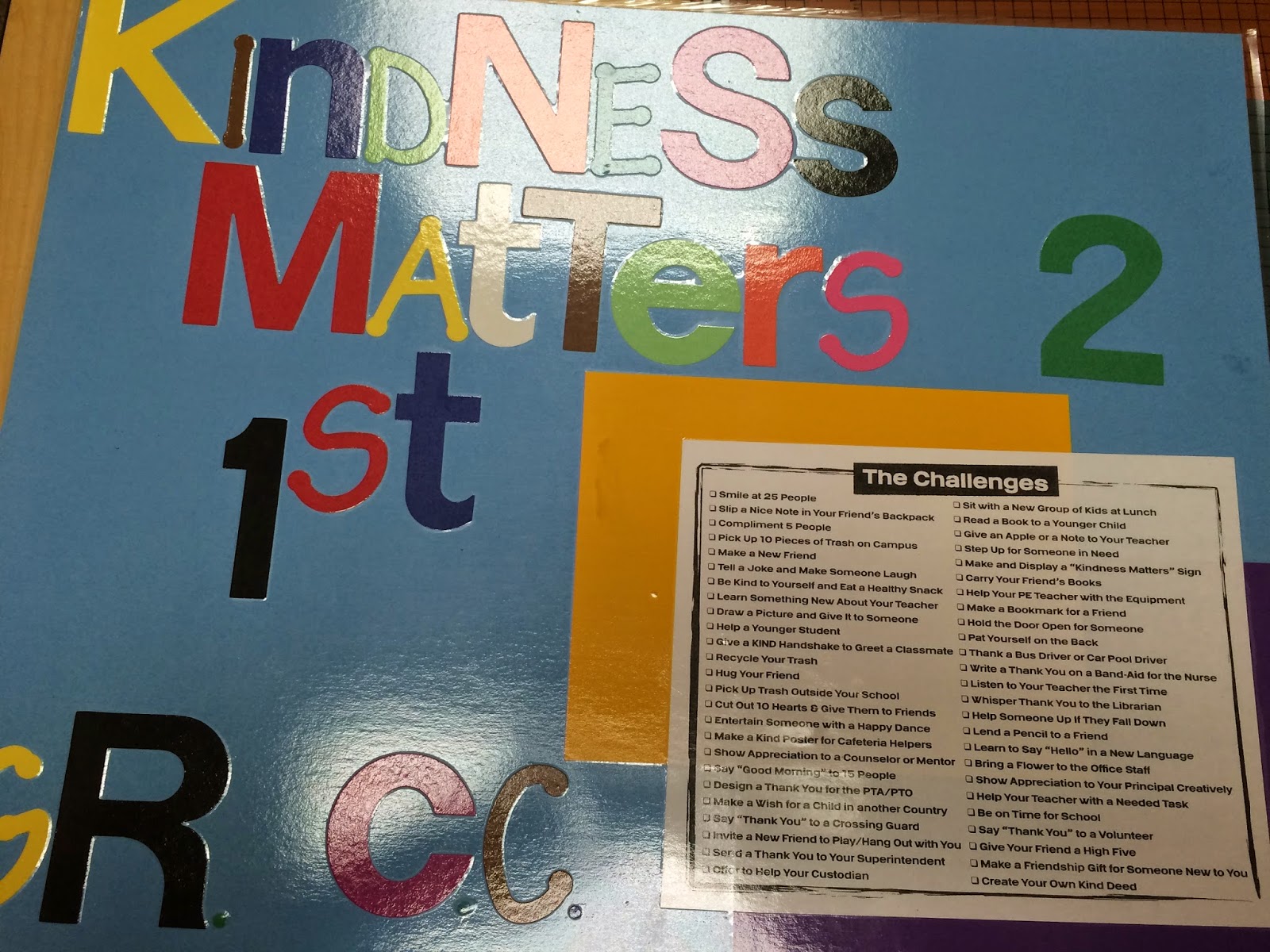 Ms. Sepp's Counselor Corner: The Great Kindness Challenge