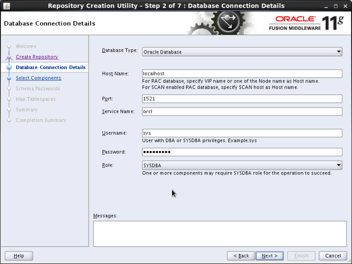 Oracle Stack: OIM 11.1.2.0 Schema Creation