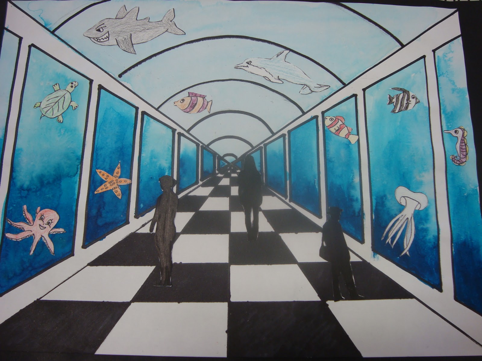 Once upon an Art Room: Perspective Aquariums