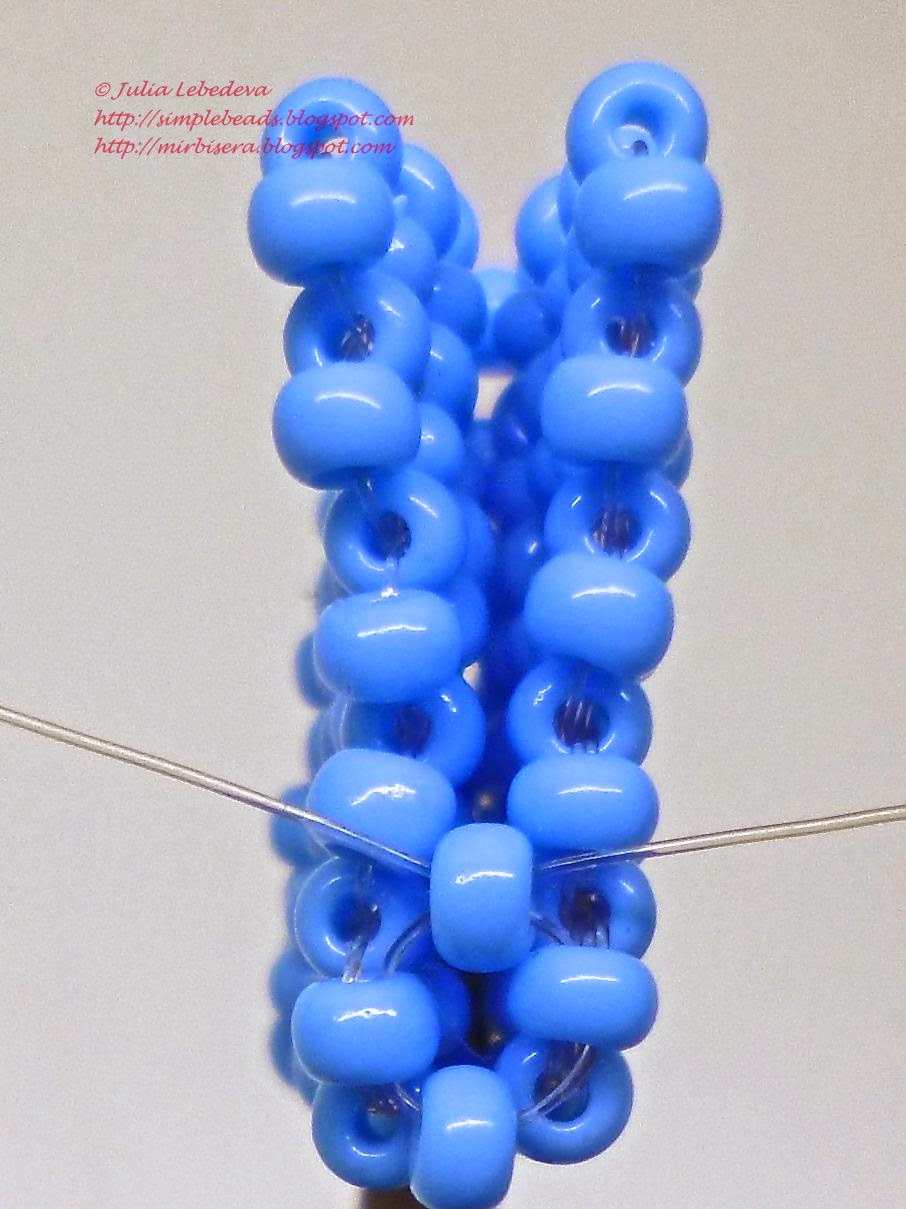 Beading for the very beginners: Basics of Right Angle Weave. Part 2 ...