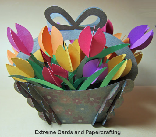 Spring Tulips in a Basket