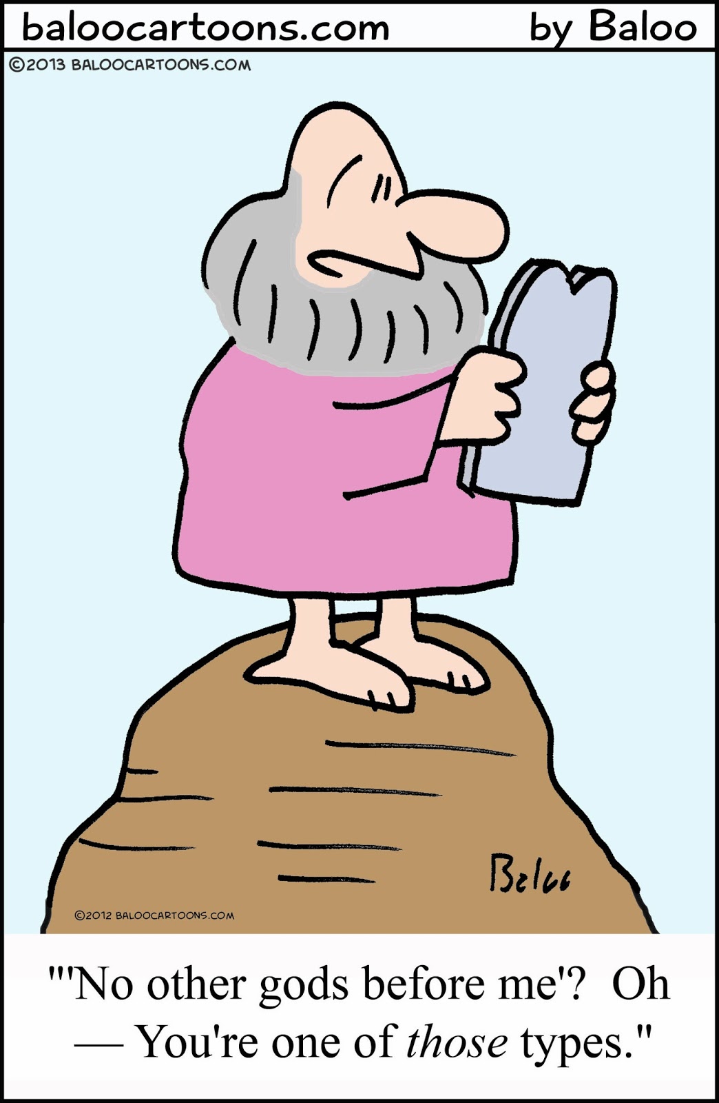 Baloo's non-political cartoon blog: Ten Commandments cartoon