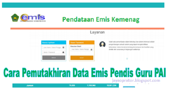 Cara Pemutakhiran Data Emis Pendis Kemenag Guru PAI Terbaru ...