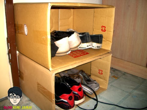 Tips: Cara Buat Rak Kasut Guna Kotak? - Blog Kimi Jamai