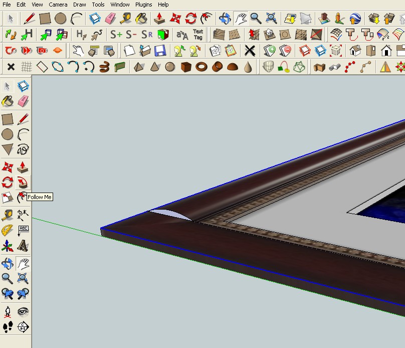 nomeradona ...: Tutorial: Modeling Frame using SketchUp and Foto-Sketcher