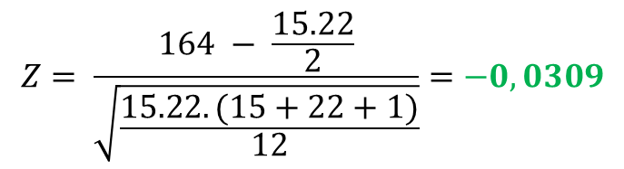 Contoh Perhitungan Manual Uji U Mann Whitney