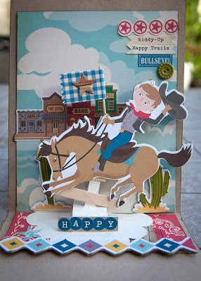 Creative Mayhem: Cowboy Cards with Pop-Ups and October Afternoon