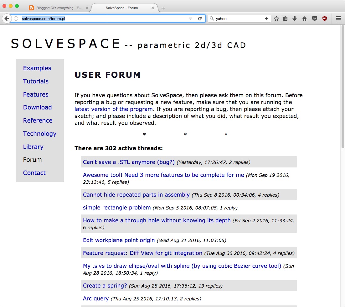 Switching from FreeCAD to Solvespace?