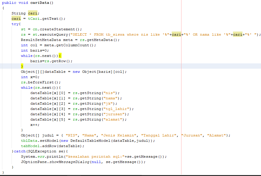 Tutorial Membuat Aplikasi CRUD dengan Java dan MySQL