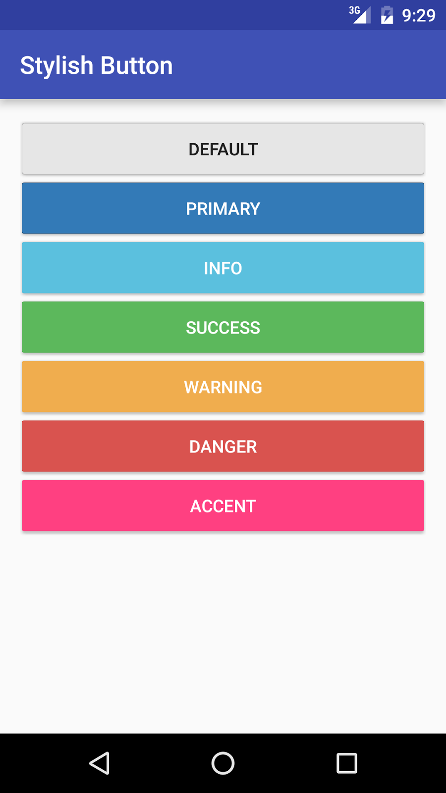 The Rubic Resolution & Resolving: Android Button Style like Bootstrap