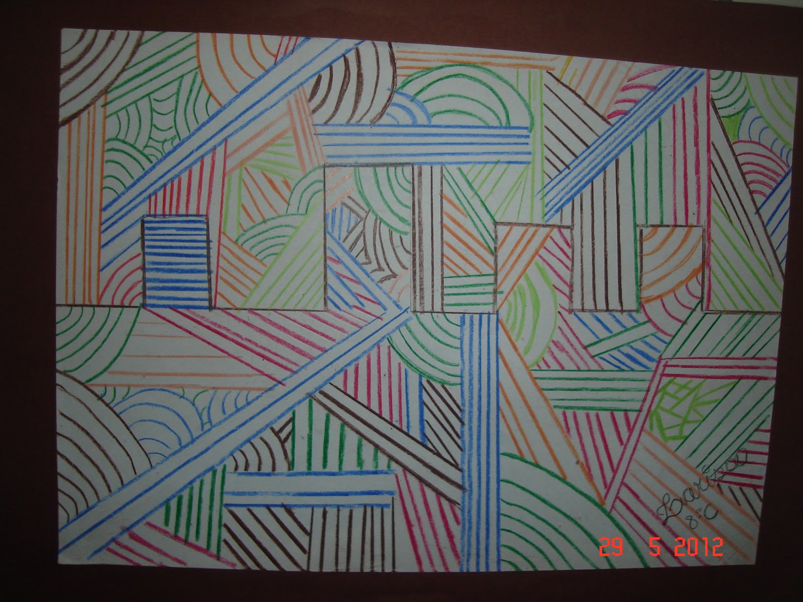 BLOG DA EMEF CORONEL ARY GOMES: AULA DE ARTES-COMPOSIÇÃO COM LINHAS