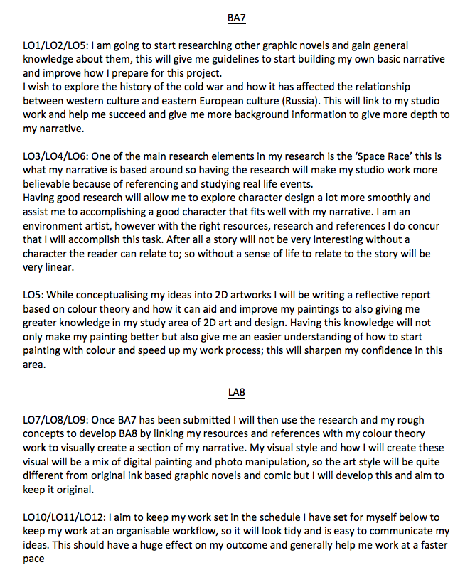 The Dave uni Blog: BA7 Learning agreement