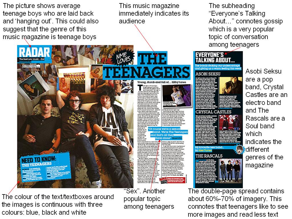 Noel's A-Level Media Blog: Analysis of Music Magazine (Double Page Spread)