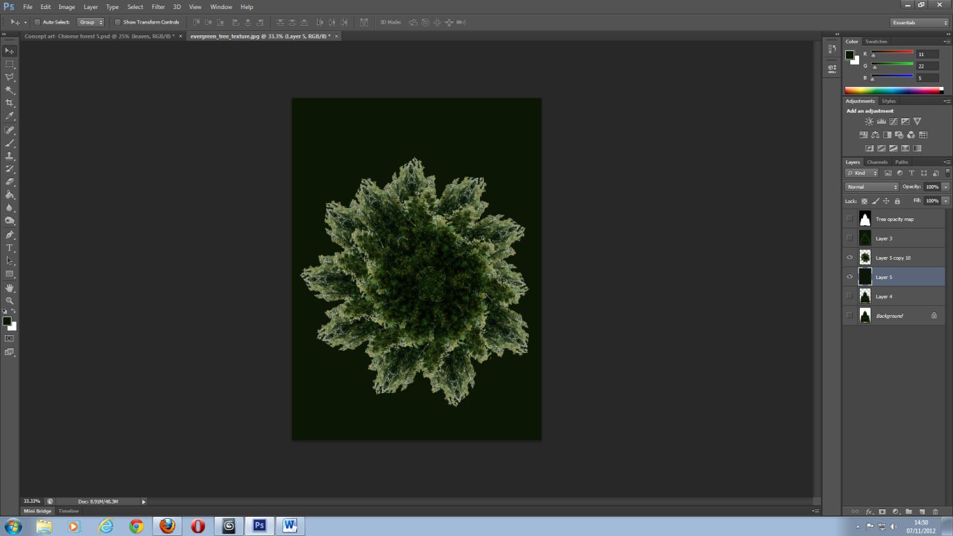 Design For Games FD- 3D Modelling: Tree- Using an Opacity Map