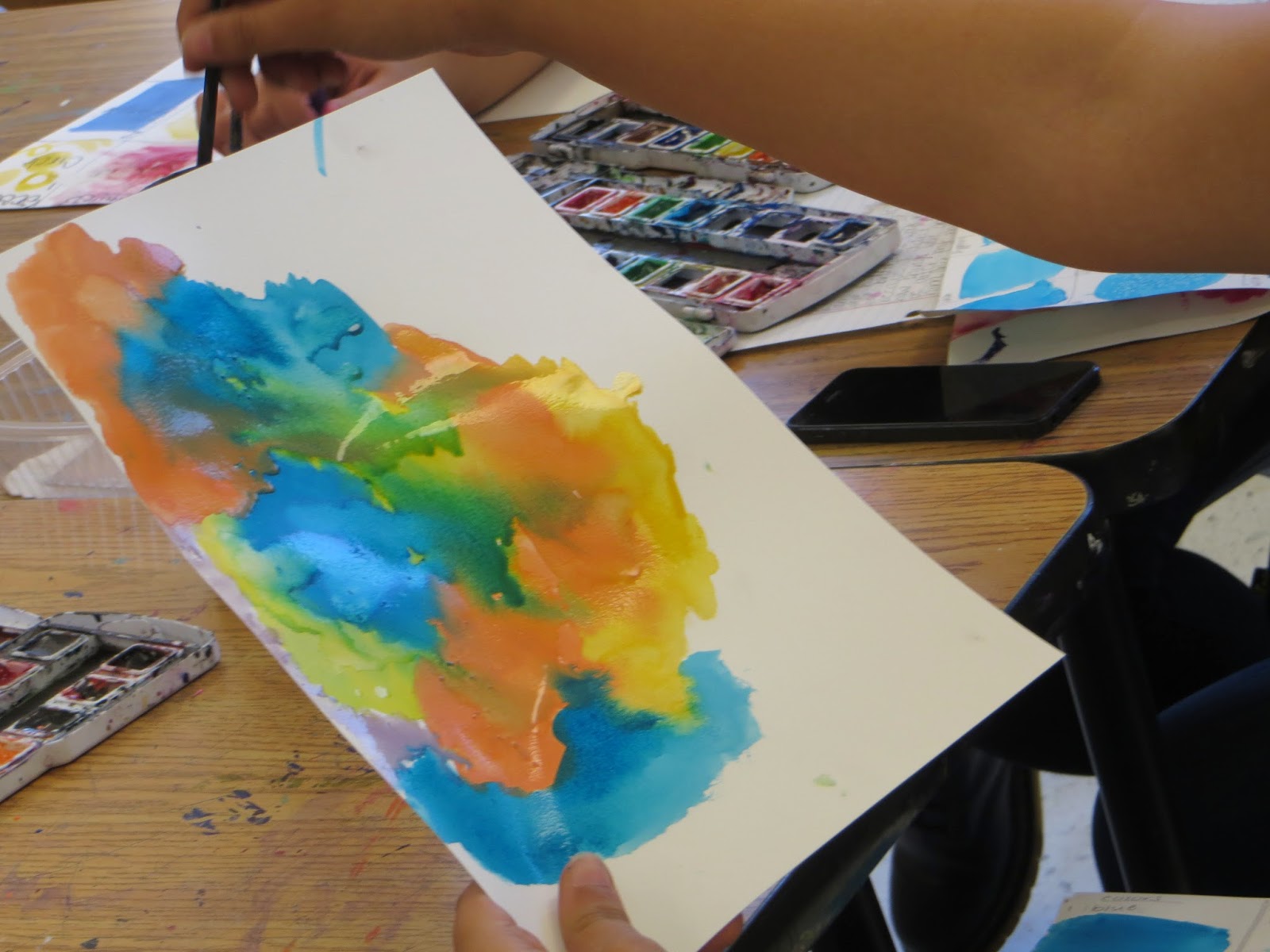 Shana's Art Room : Abstract Watercolor Emotions