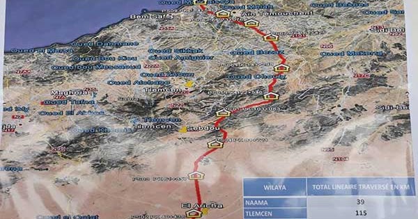 Tlemcen: le projet de gazoduc El Aricha - Béni Saf
