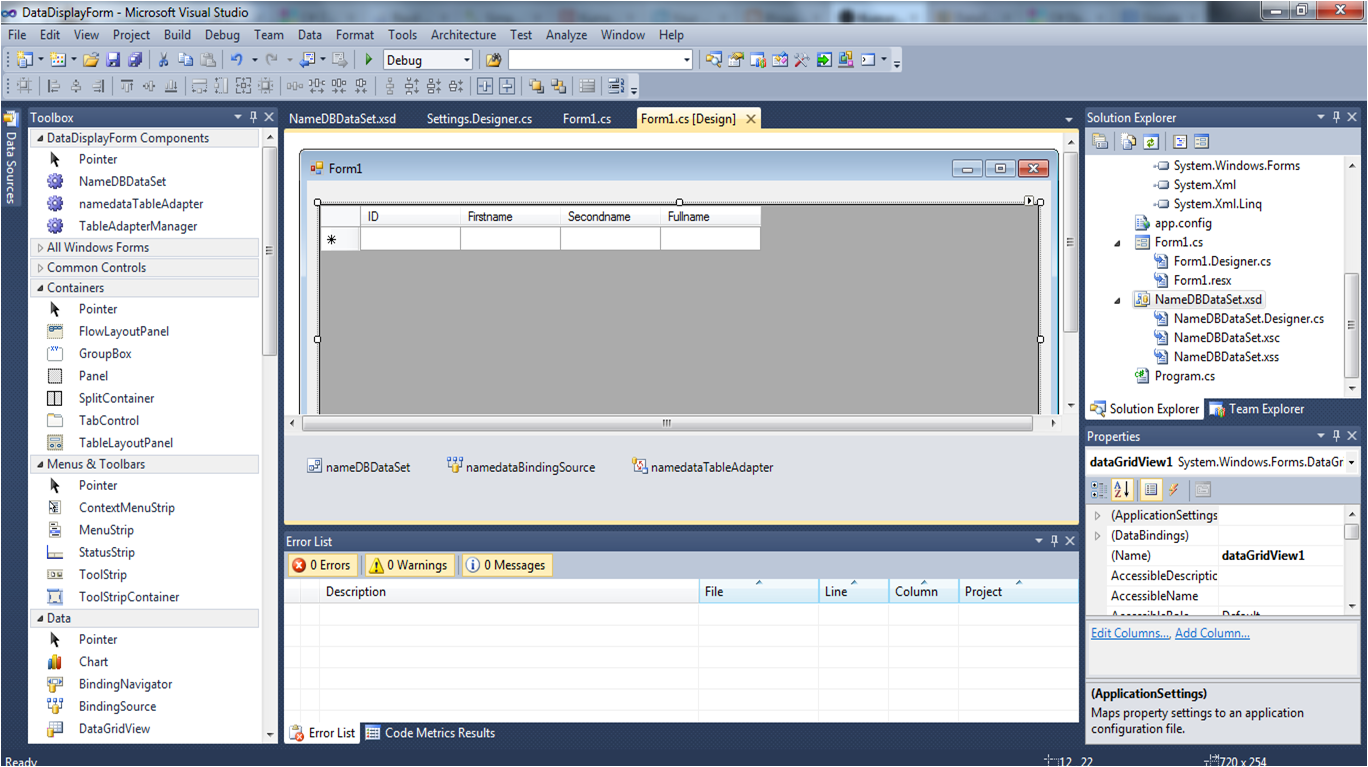 Kumaran1987 Data Display Form Using Datagridview Tool In C Windows Application
